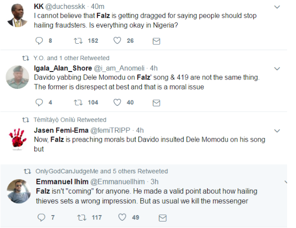 9ice, Twitter users attack Falz for saying musicians glorify fraudsters ...